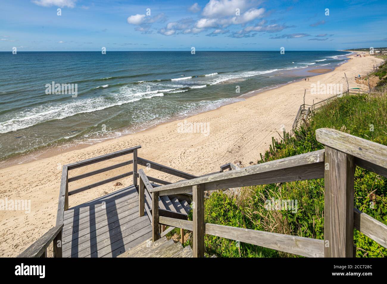 Summer Day On A Montauk Beach In Montauk Ny Stock Photo Alamy