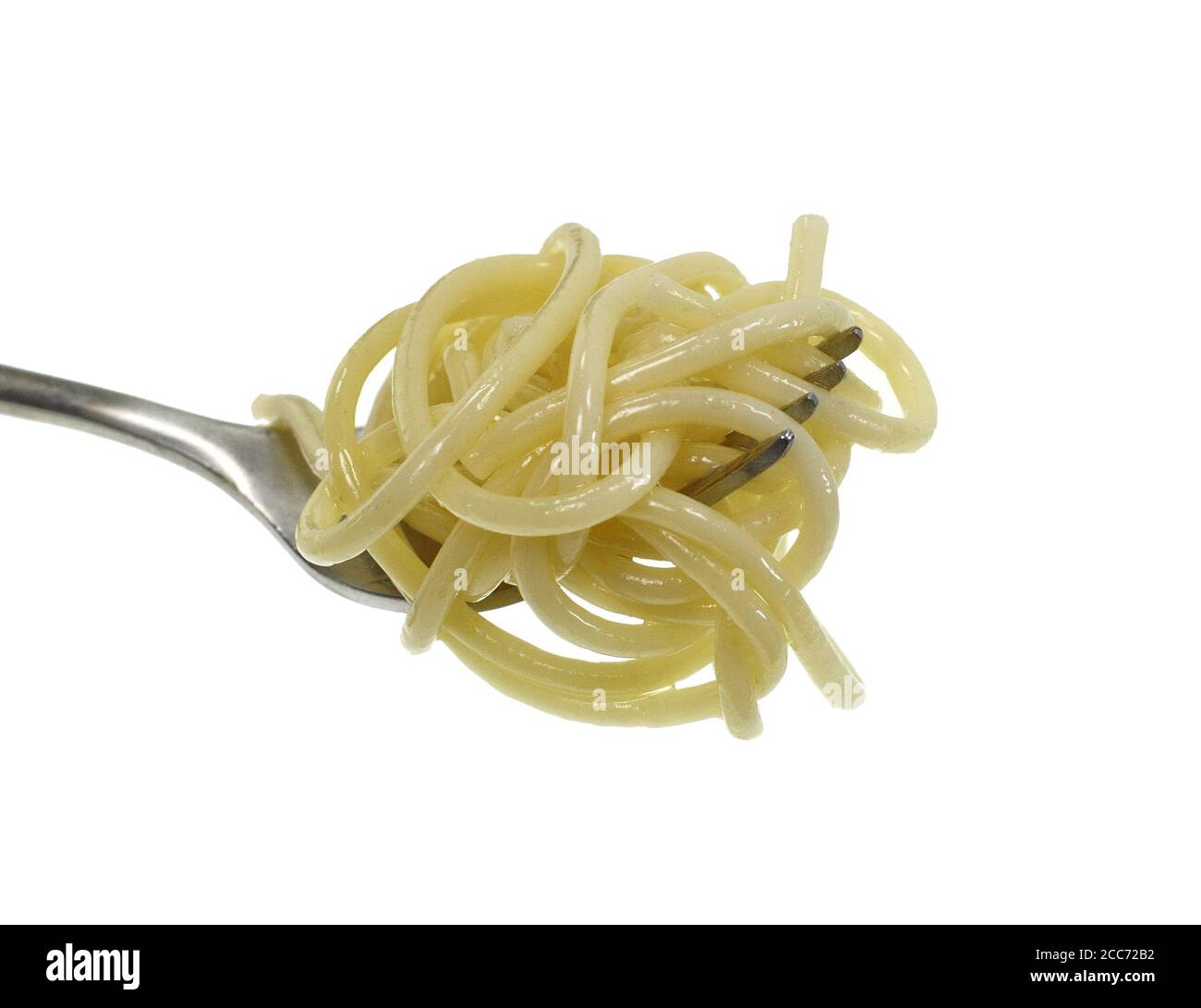 Boiled spaghetti on white background. Spaghetti - Plain Italian ...
