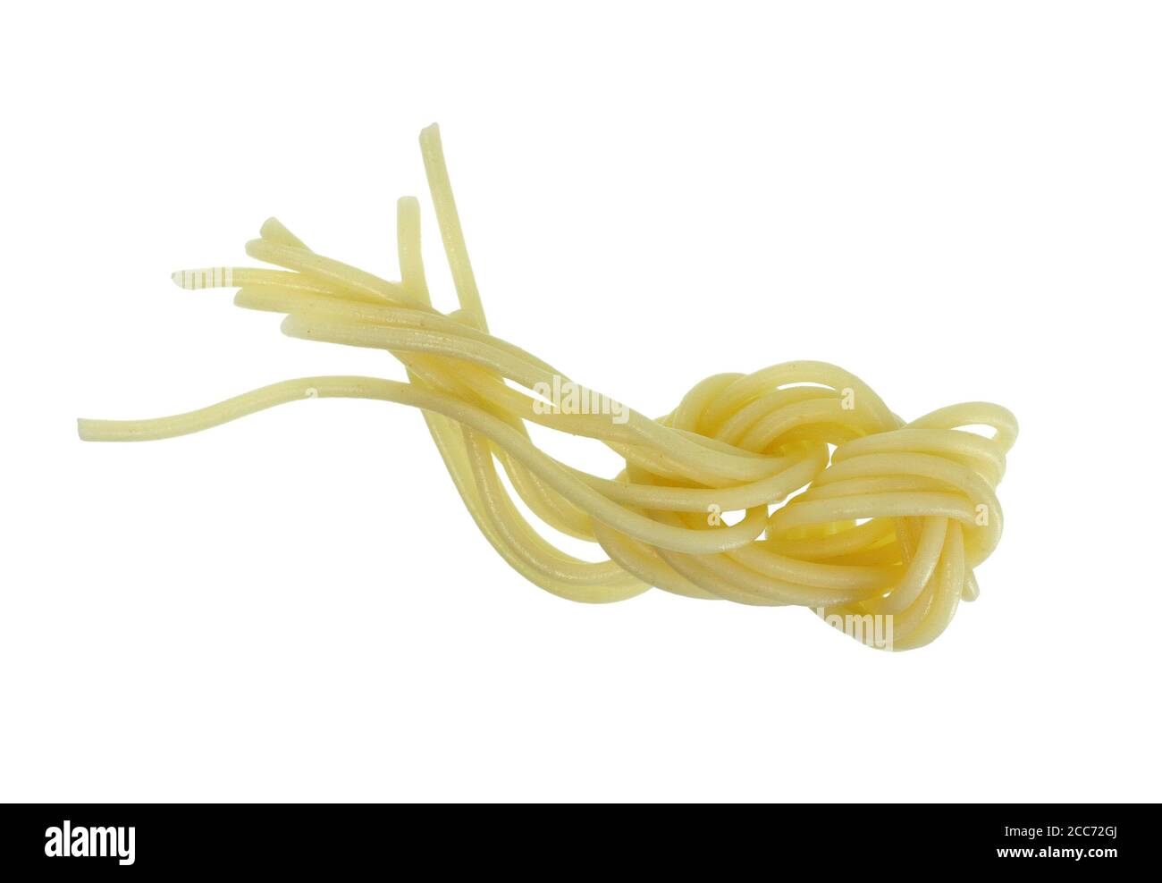 Boiled spaghetti on white background. Spaghetti - Plain Italian ...