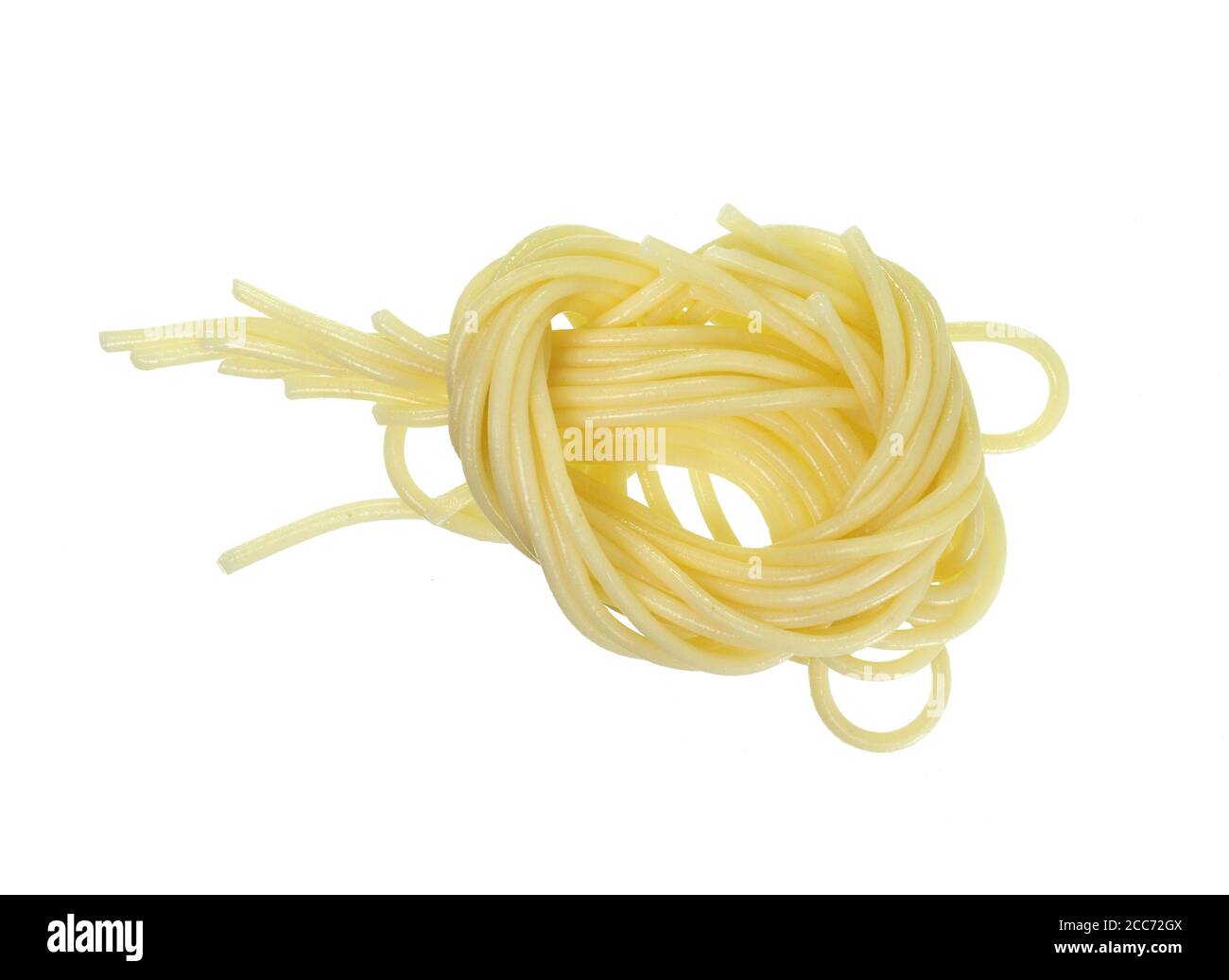 Boiled spaghetti on white background. Spaghetti - Plain Italian ...