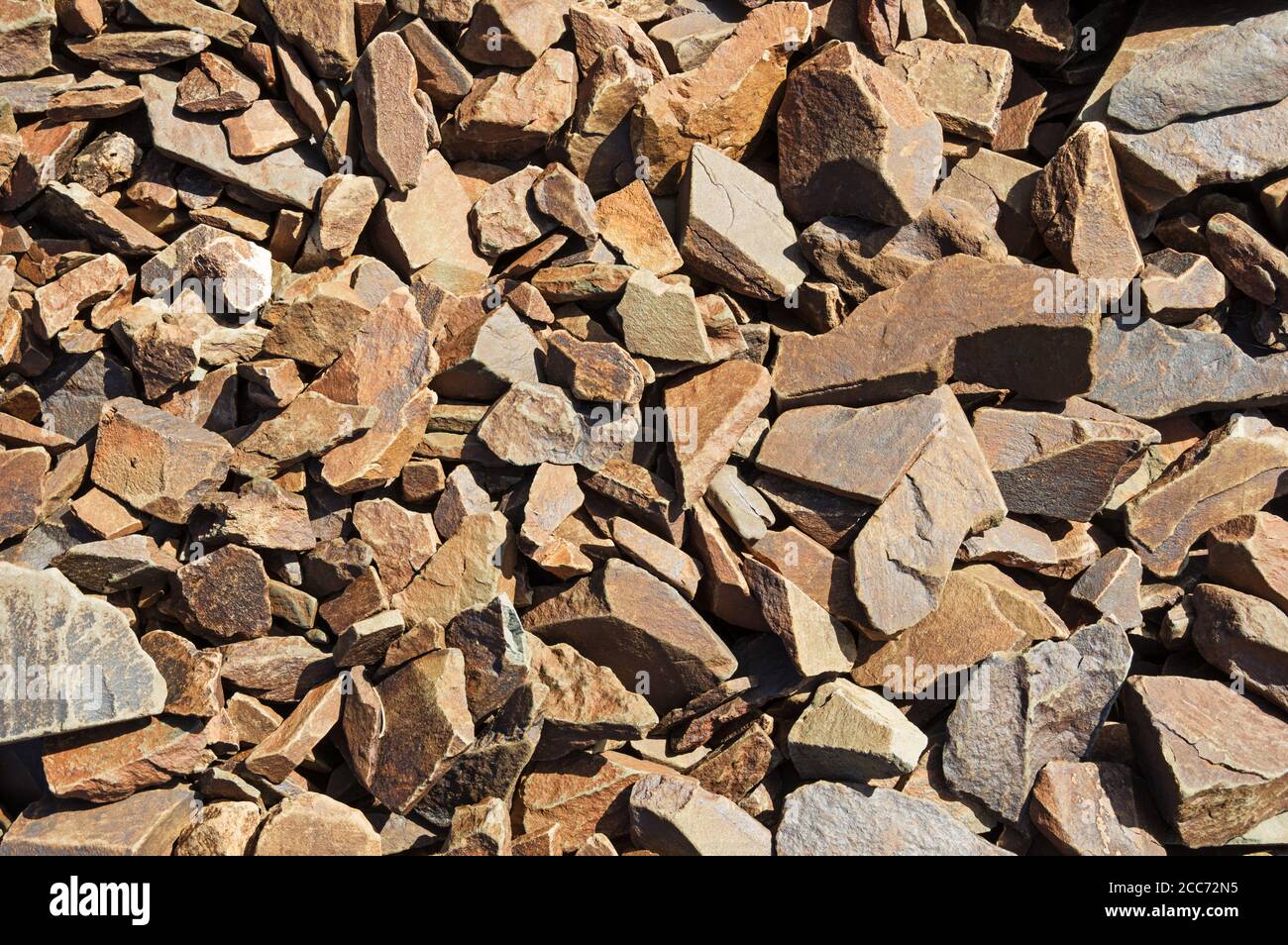 natural broken angular cobble rock background Stock Photo - Alamy