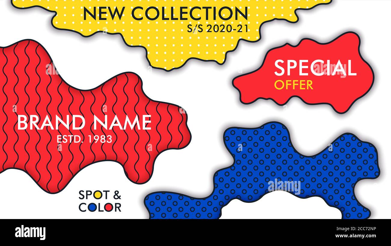 Bright background in modernism style. Modern minimal composition of ...