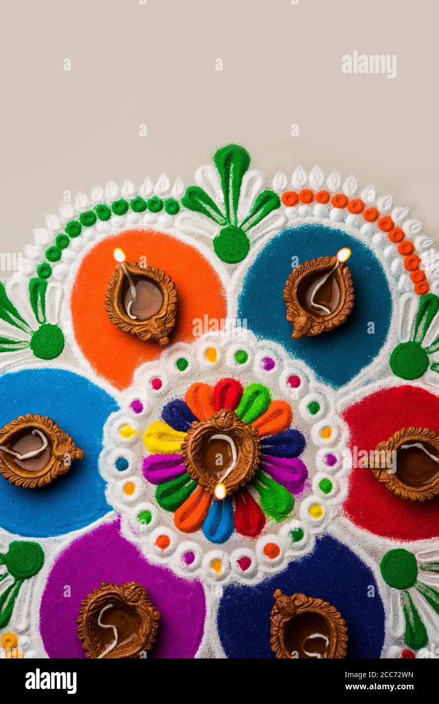 Rangoli Design is an art form made during using powder colours during ...