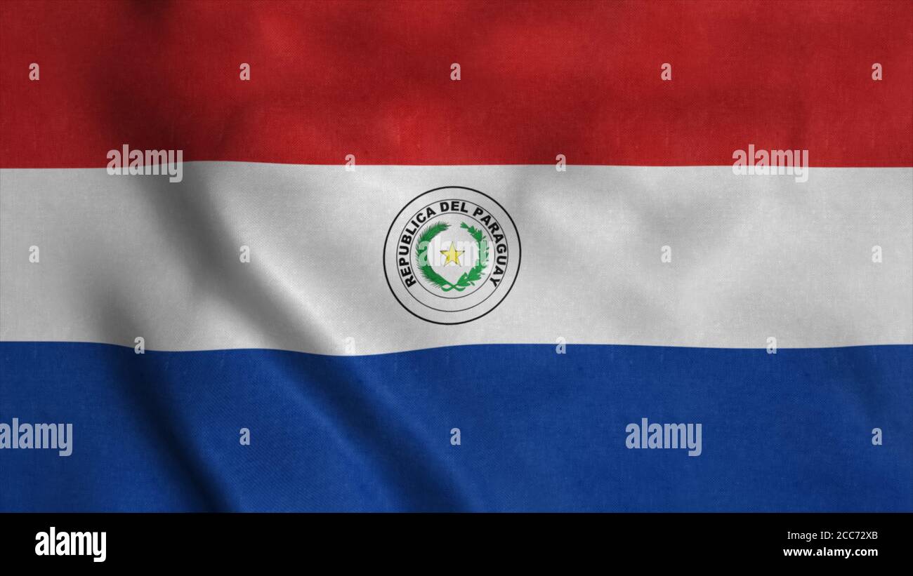 Waving flag paraguay animation hi-res stock photography and images - Alamy