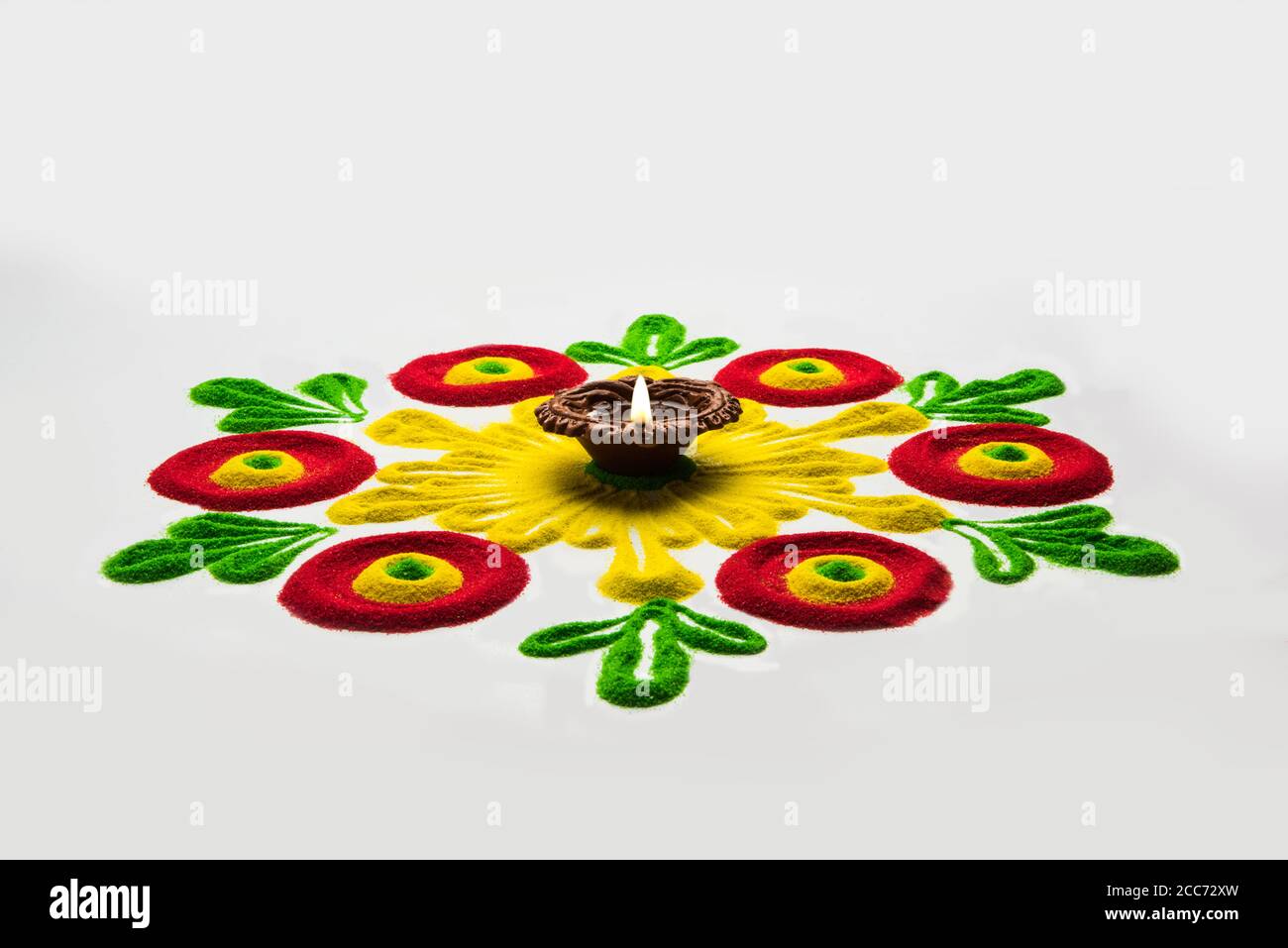 Rangoli Designs With Flowers And Colours