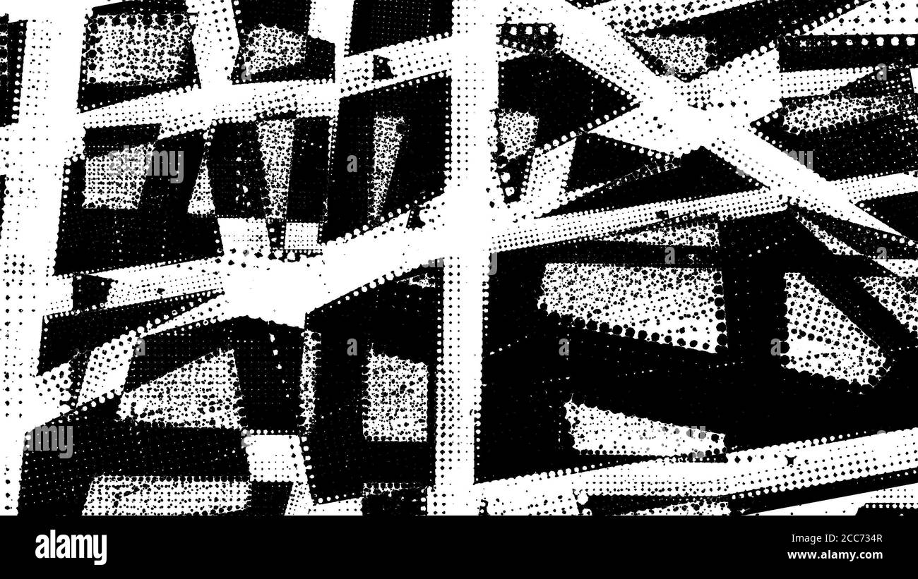 Abstract grunge halftone dots texture background. Striped surface ...