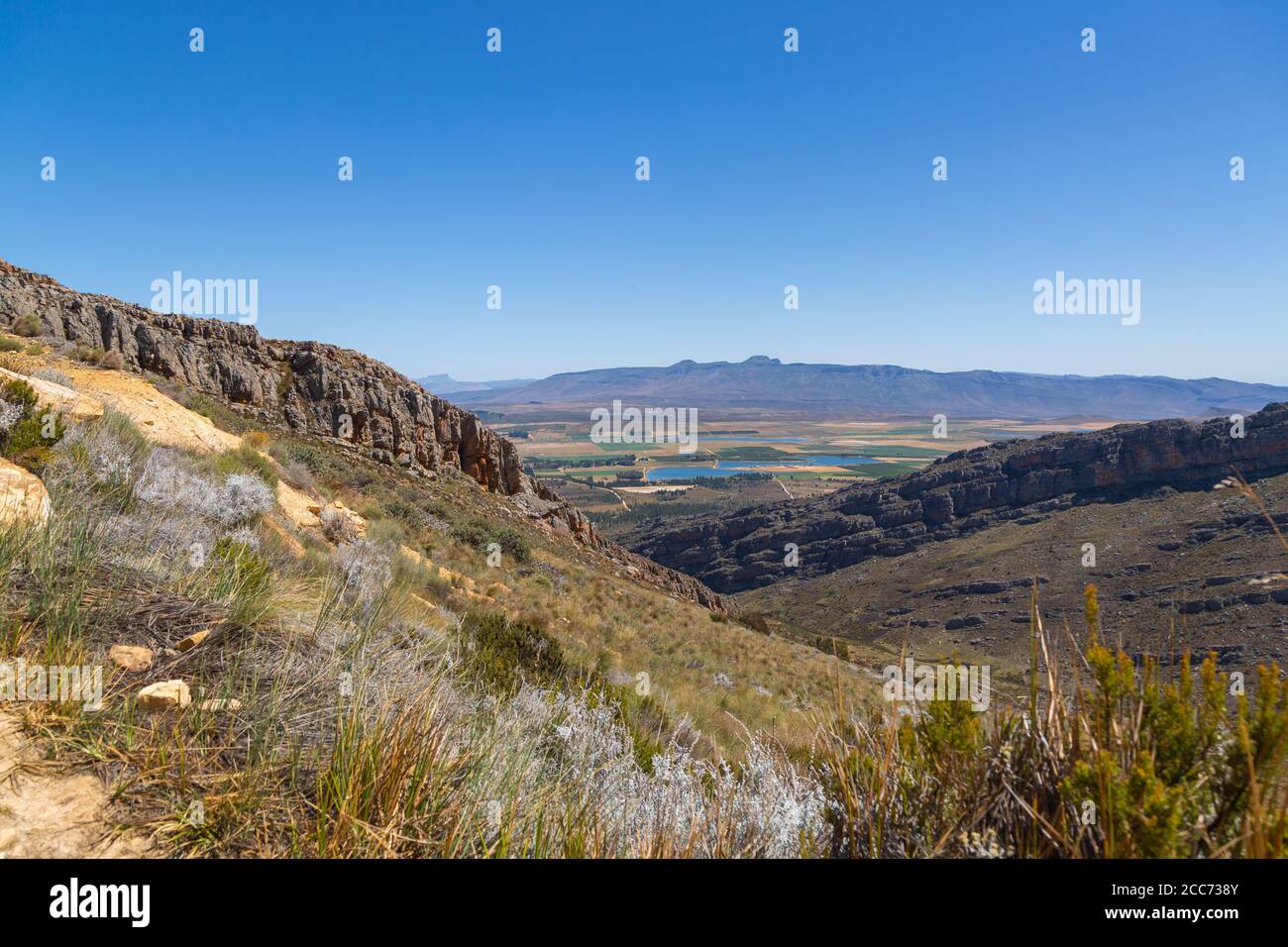 Panorama along the 4x4 Trail of Matroosberg, east of Ceres, Western ...