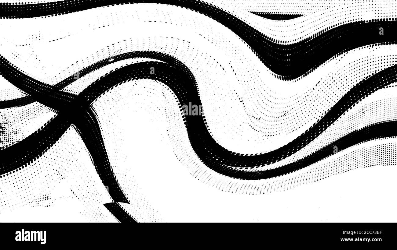 Abstract grunge halftone dots texture background. Striped surface ...