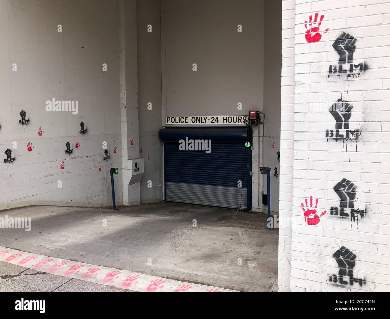 Seattle, USA Jun 11, 2020: The East Precinct late in the day on Capitol ...
