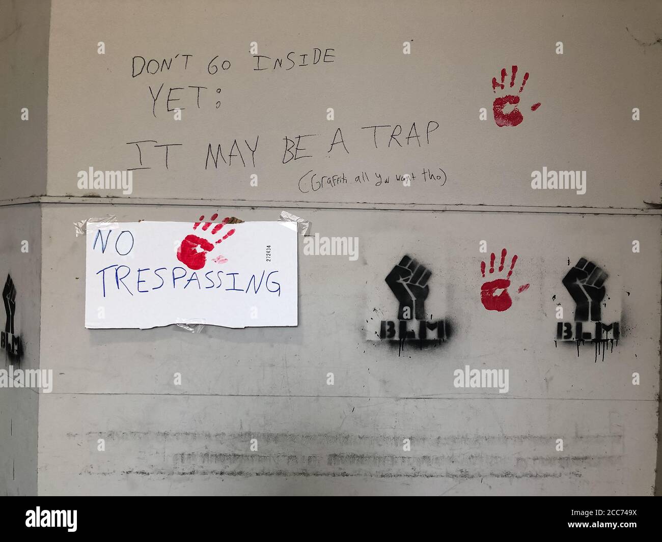 Seattle, USA Jun 11, 2020: The East Precinct late in the day on Capitol ...