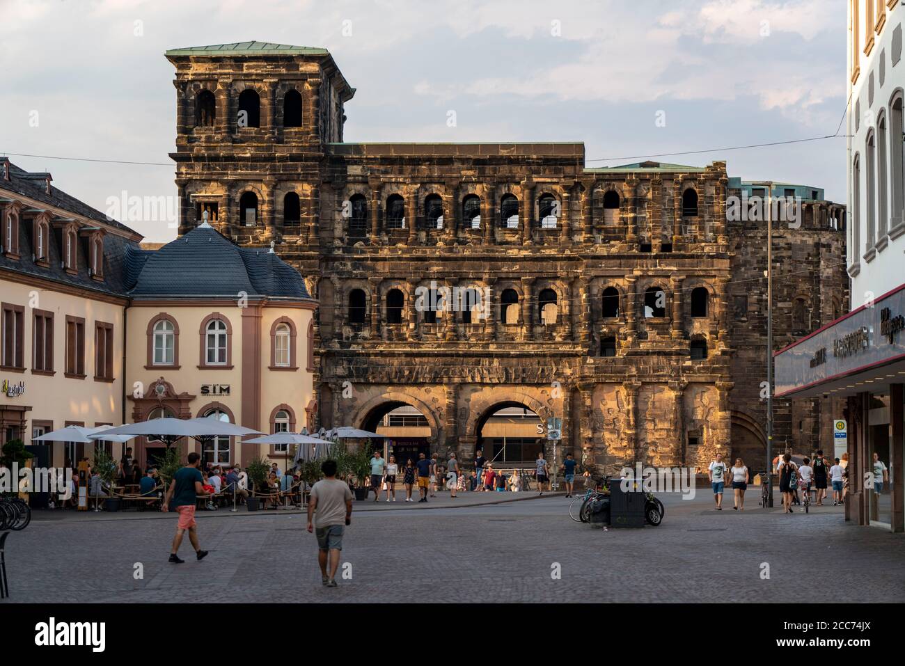 The Porta Nigra, Roman city gate, UNESCO World Heritage, in Trier ...