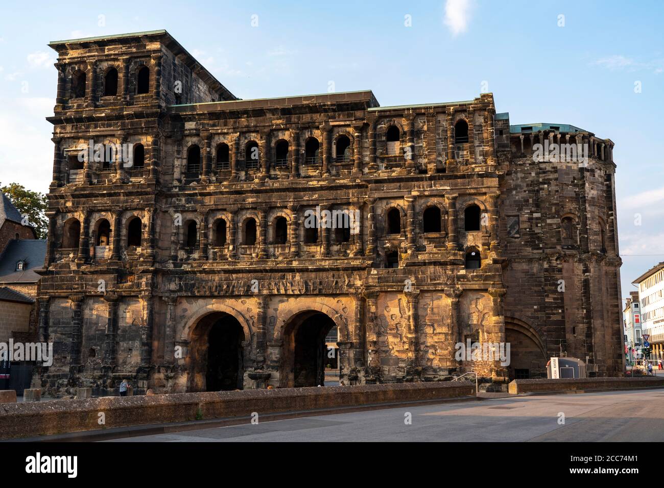 The Porta Nigra, Roman city gate, UNESCO World Heritage, in Trier ...