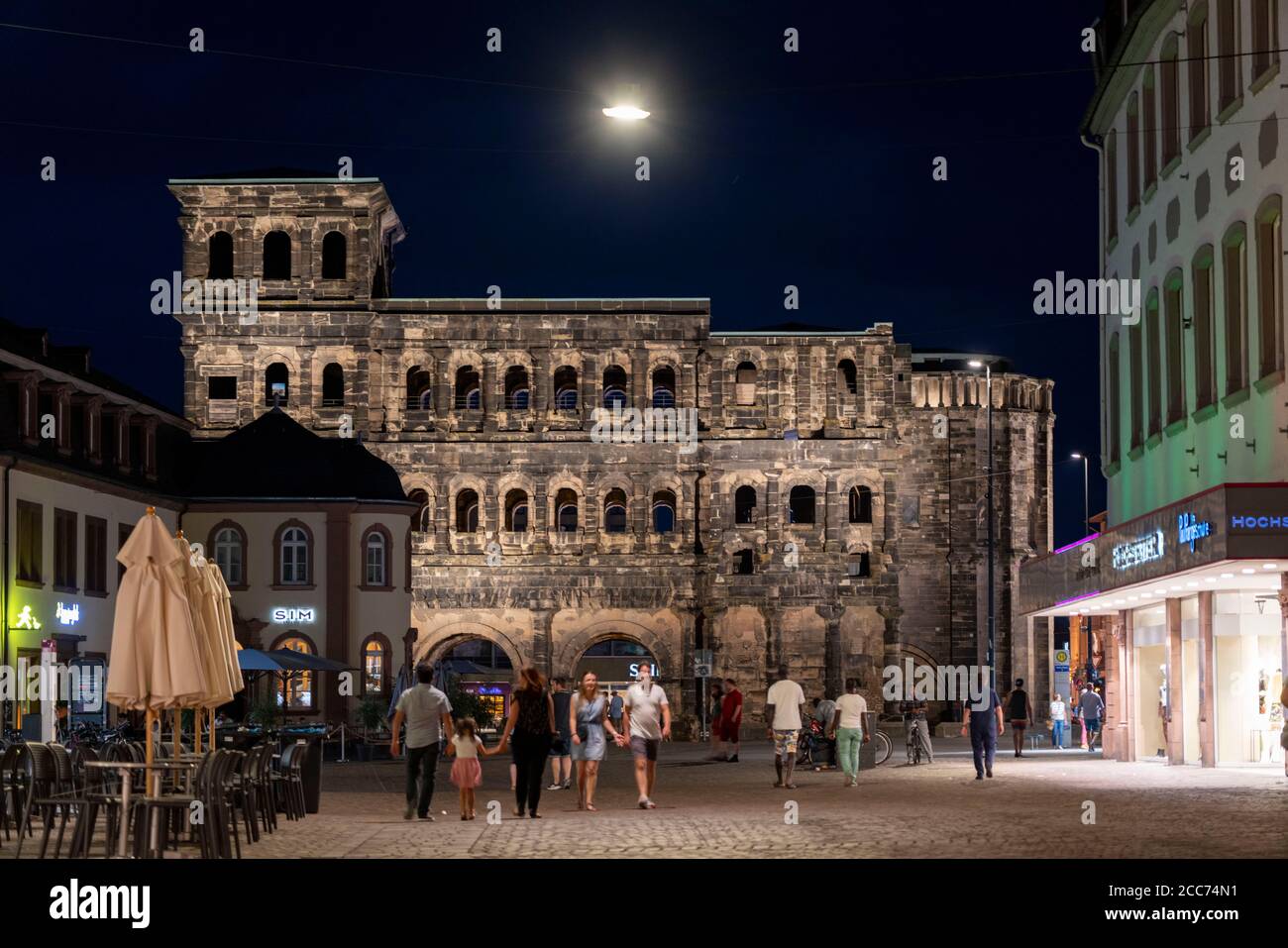 The Porta Nigra, Roman city gate, UNESCO World Heritage, in Trier ...
