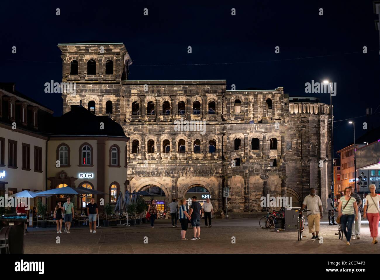 The Porta Nigra, Roman city gate, UNESCO World Heritage, in Trier ...
