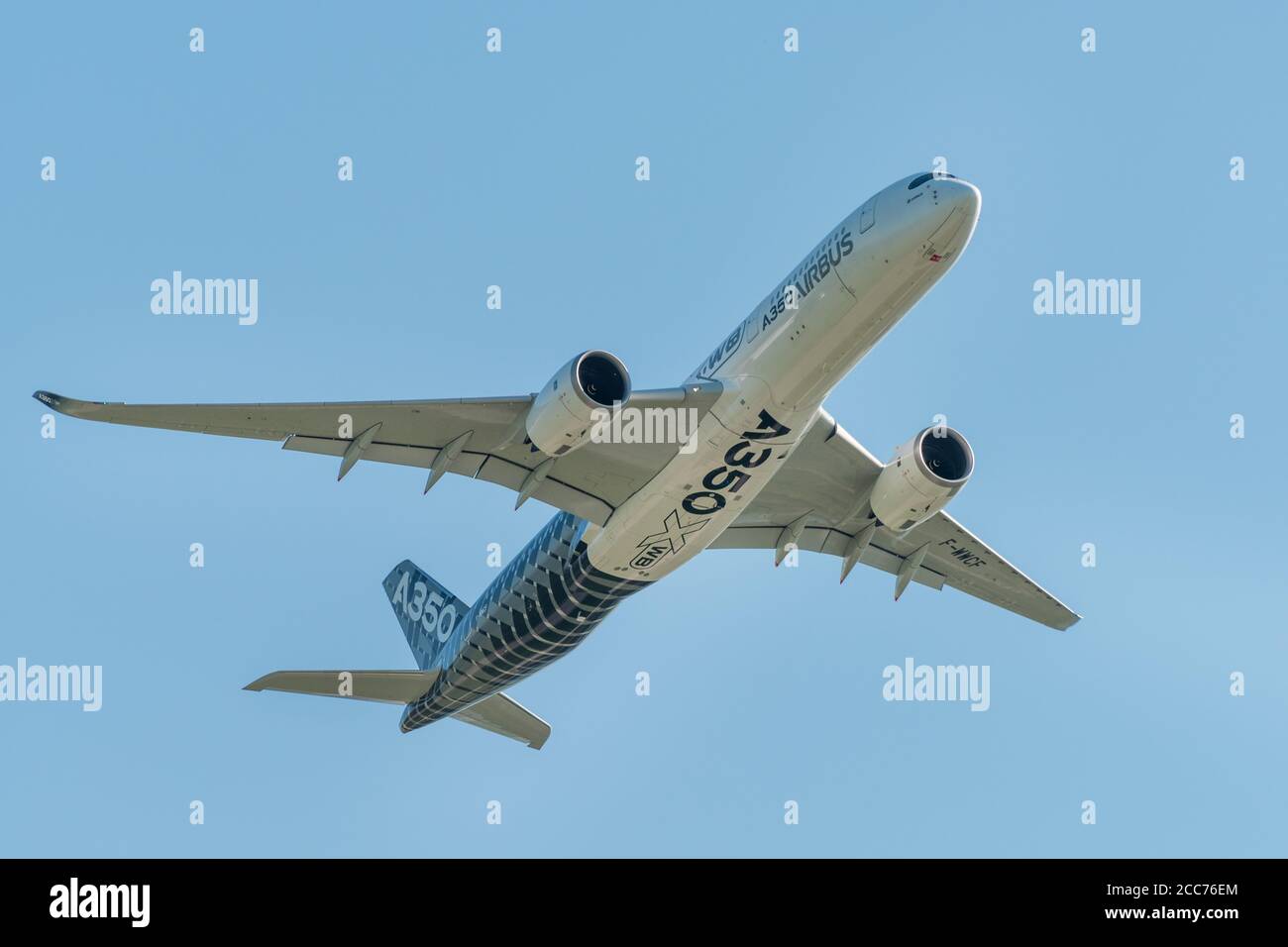 August 30, 2019. Zhukovsky, Russia. long-range wide-body twin-engine ...