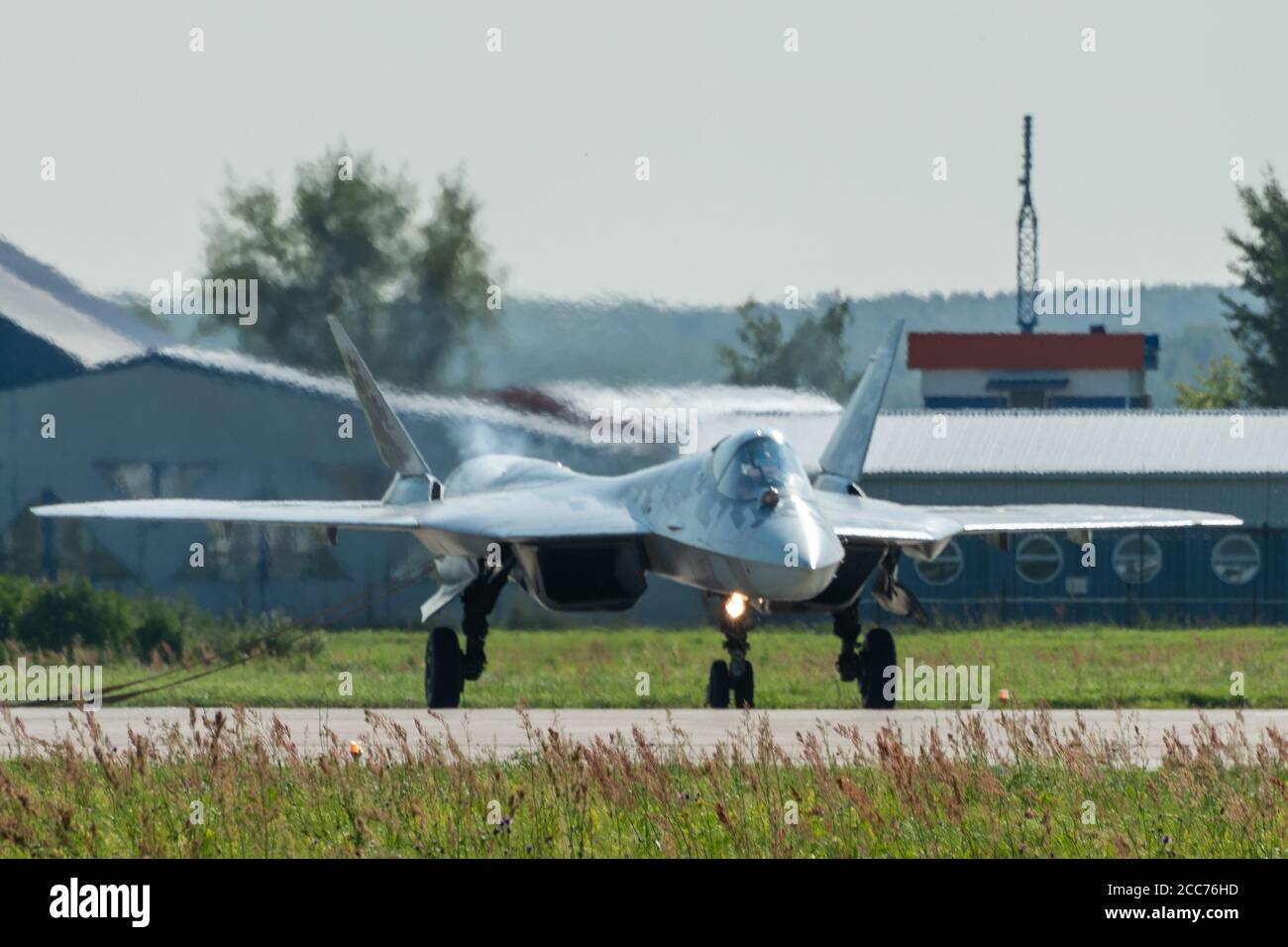 August 30, 2019. Zhukovsky, Russia. fifth-generation promising Russian ...
