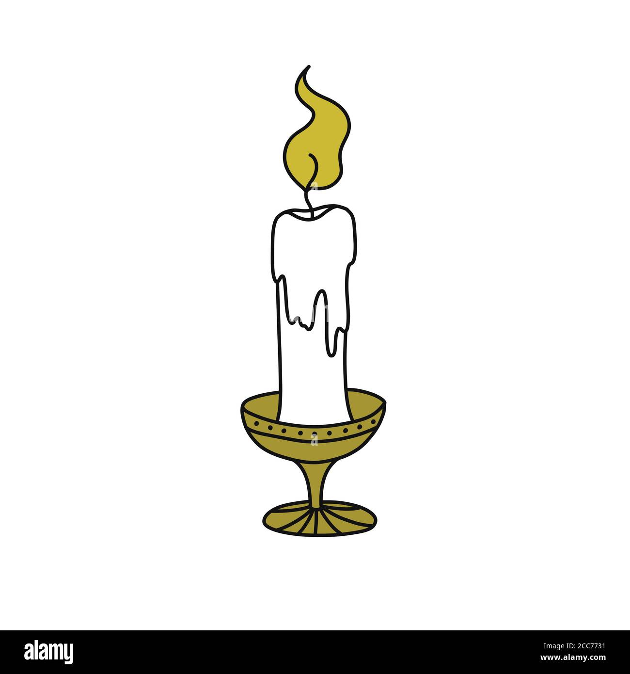 candle doodle icon, vector illustration Stock Vector Image & Art - Alamy