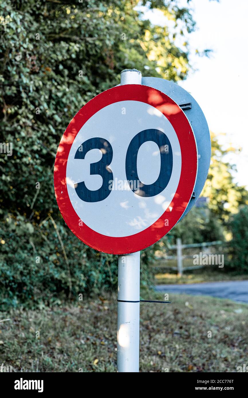 Village speed limit hi-res stock photography and images - Alamy