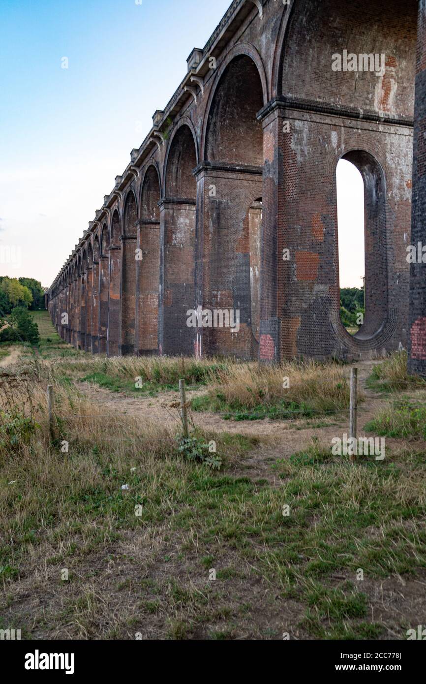 The Ouse Valley Viaduct (Balcombe Viaduct) carrying the London to ...