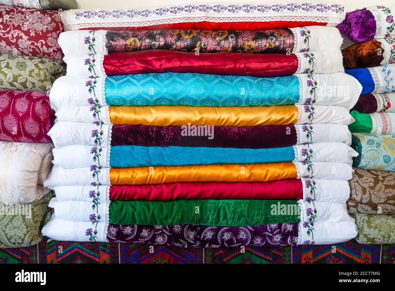 The room where the beds are stacked in traditional Turkish houses ...