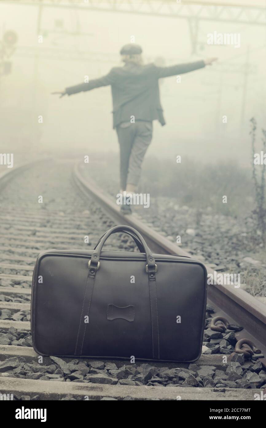 Walk The Rails High Resolution Stock Photography and Images - Alamy