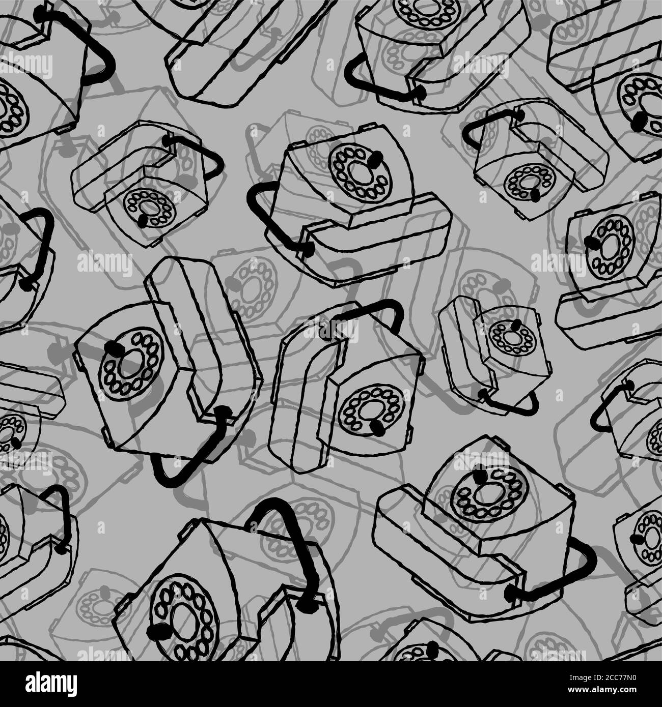 Retro telephone pattern seamless. phone with receiver background ...
