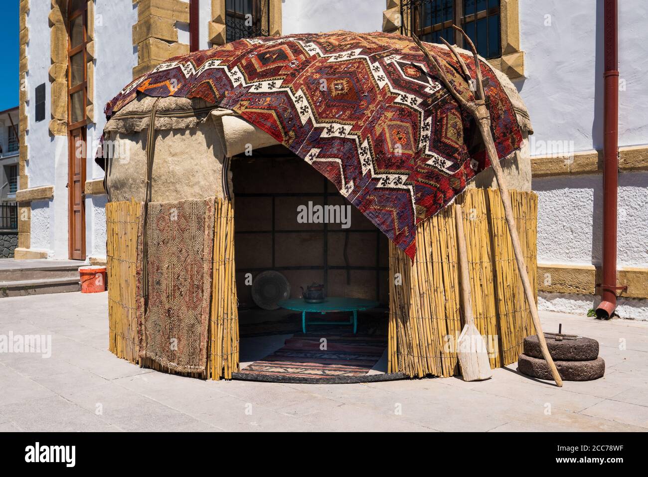 The nomadic house (topak ev in Turkish) which is the symbol of the city ...