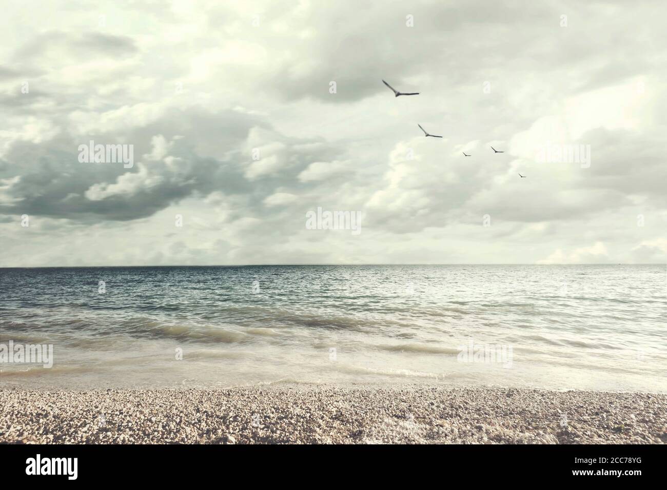 Surreal light illuminates a spectacular ocean landscape Stock Photo - Alamy