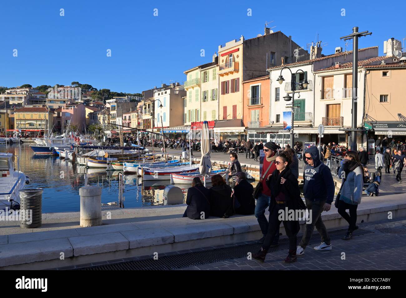The harbour of Cassis in the French Riviera, FR Stock Photo - Alamy