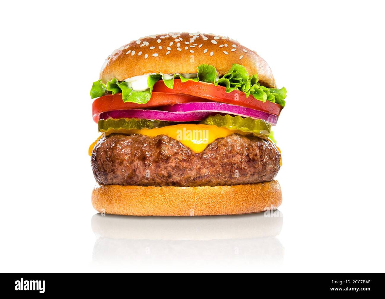 Thick burger patty hi-res stock photography and images - Alamy