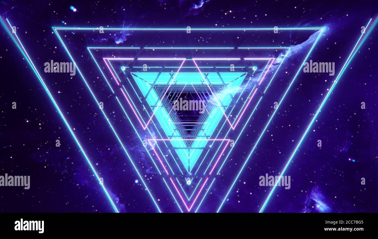 Abstract neon backdrop. Ultraviolet background with bright glowing ...