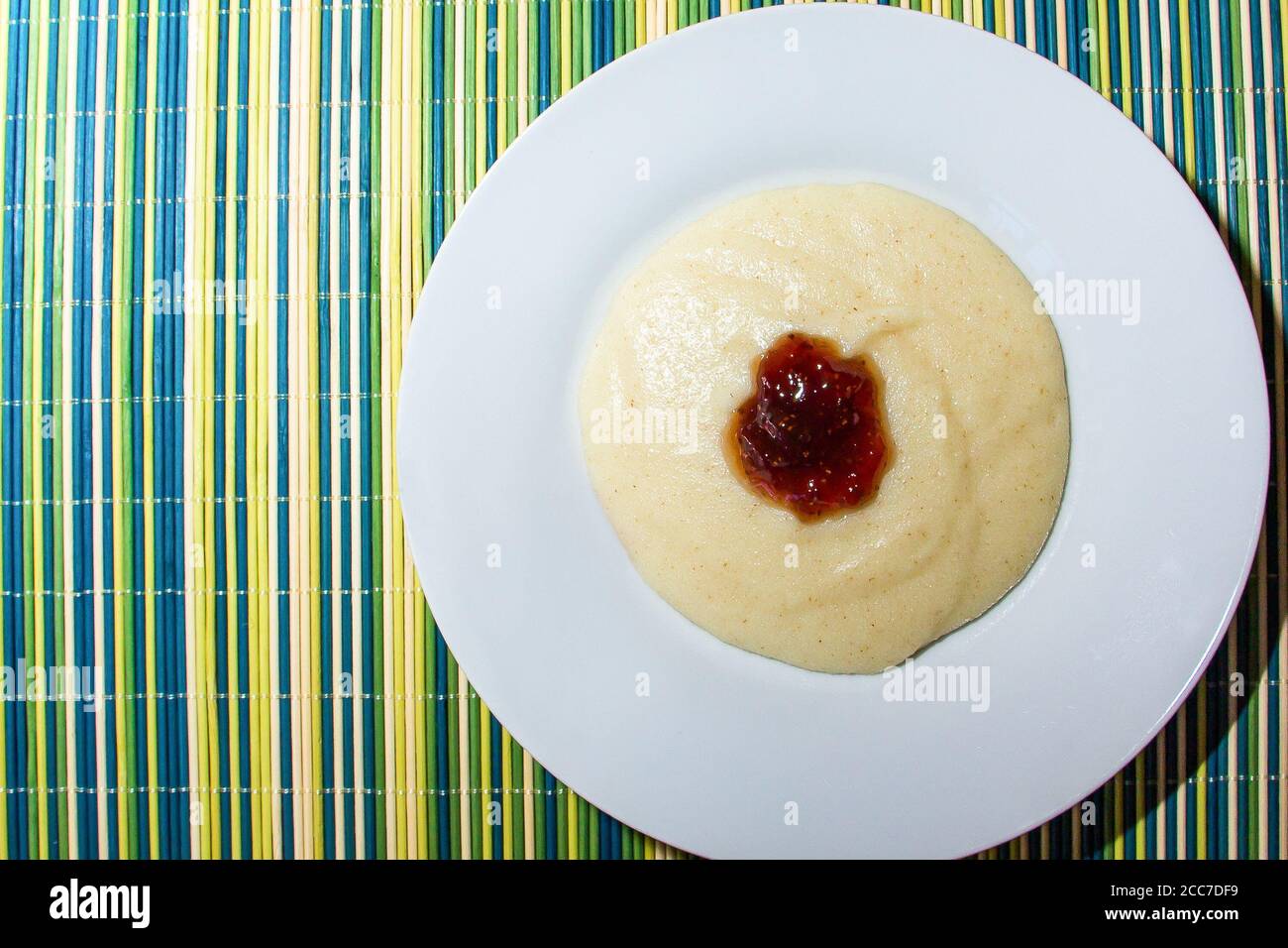 Porridge with fruit jam hi-res stock photography and images - Alamy