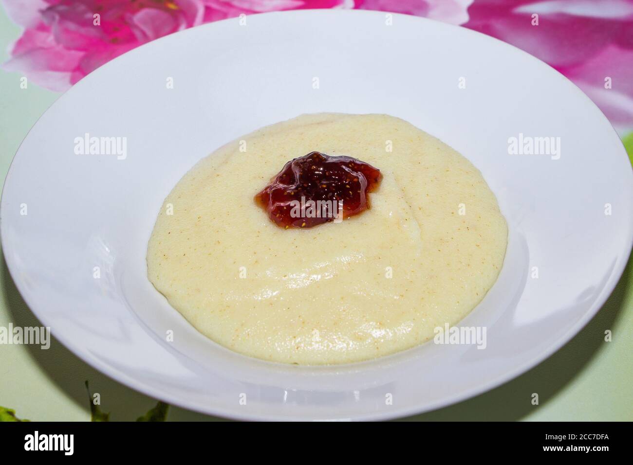 Semolina Pudding With Fruit High Resolution Stock Photography and ...