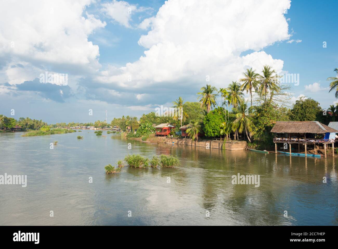 Champasak, Laos - Mekong River at Don Khon in 4000 islands, Champasak ...