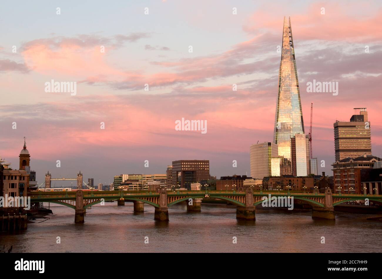 Scenery in London at dusk Stock Photo - Alamy