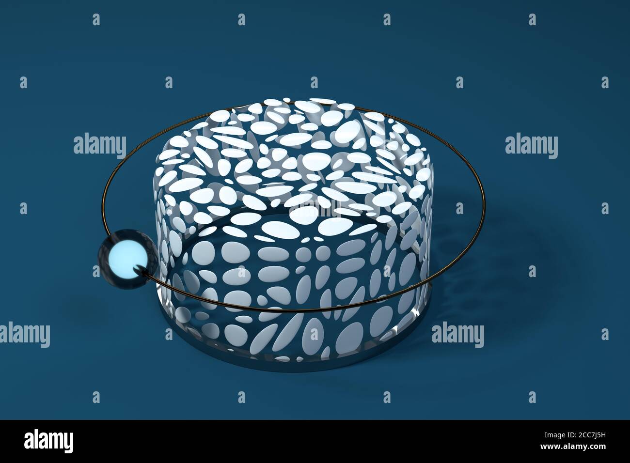 Organic shape construction platform, 3d rendering. Computer digital ...