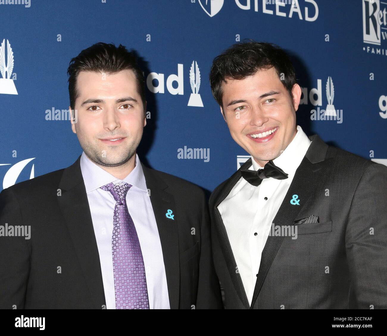 LOS ANGELES - APR 12: Freddie Smith, Christopher Sean at GLAAD Media ...