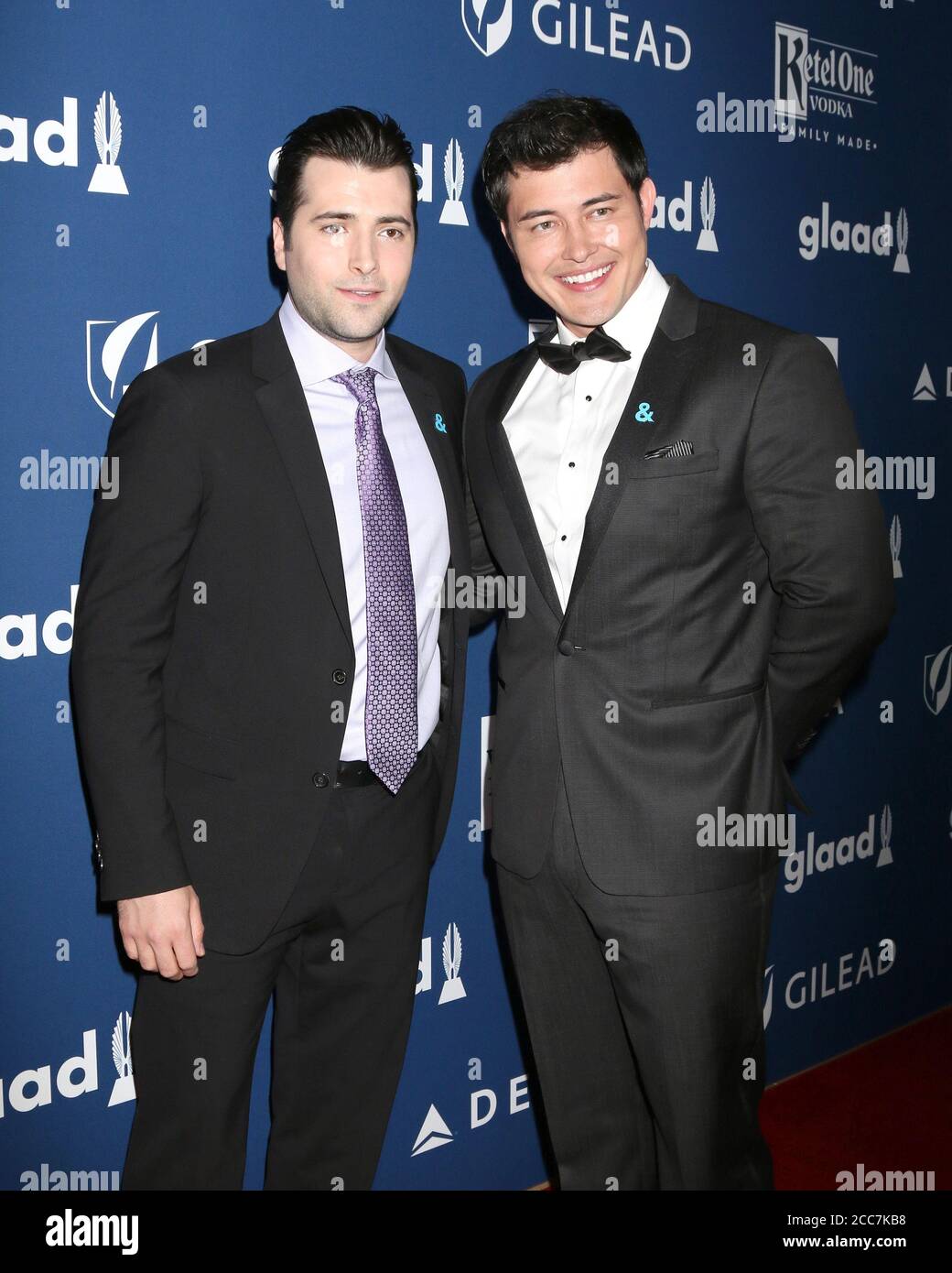 LOS ANGELES - APR 12: Freddie Smith, Christopher Sean at GLAAD Media ...