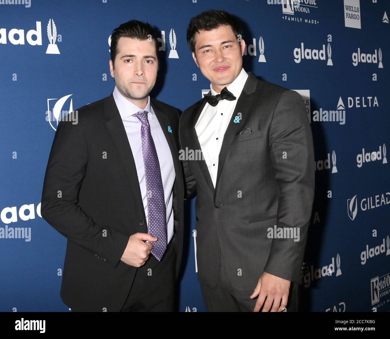 LOS ANGELES - APR 12: Freddie Smith, Christopher Sean at GLAAD Media ...