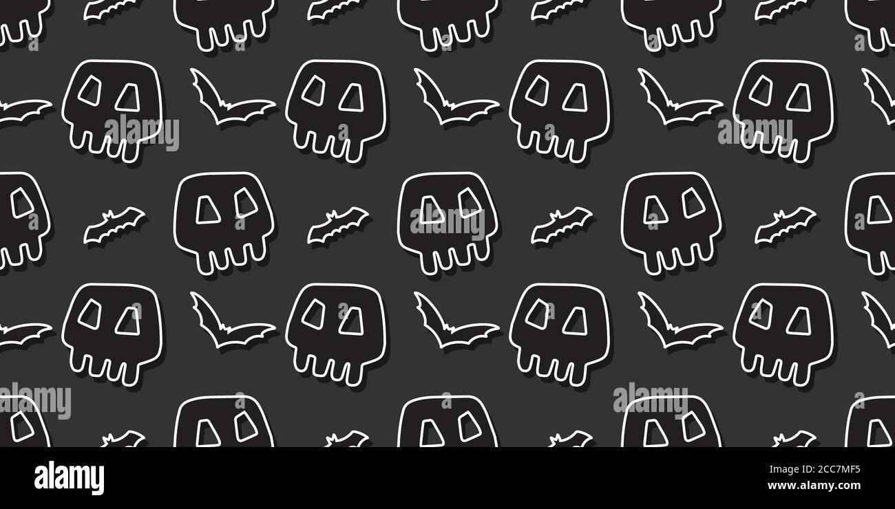 Halloween festive seamless pattern background .Vector illustration ...