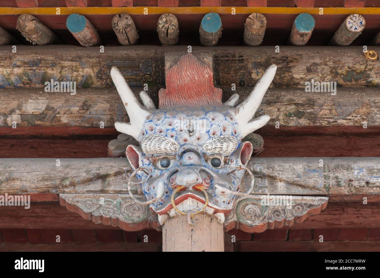 Mythology monster Chinese traditional mask Stock Photo - Alamy