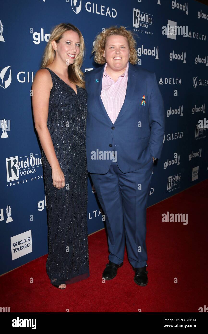 LOS ANGELES - APR 12: Girlfriend, Fortune Feimster at GLAAD Media ...