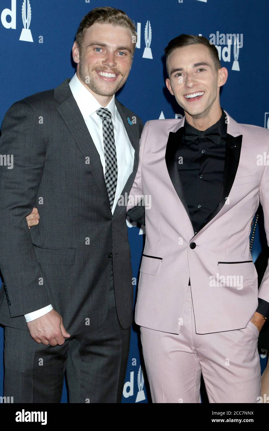 LOS ANGELES - APR 12: Gus Kenworthy, Adam Rippon at GLAAD Media Awards ...