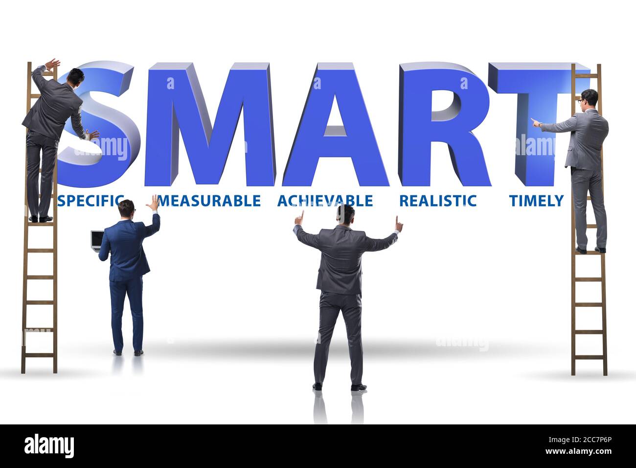 Concept of SMART objectives in the performance management Stock Photo ...