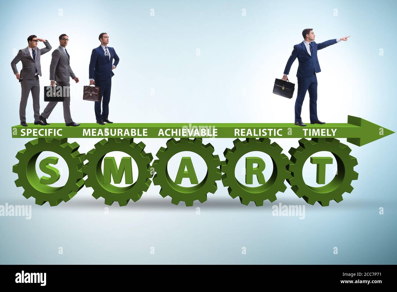 Concept of SMART objectives in the performance management Stock Photo ...