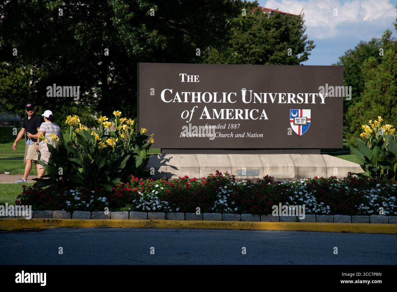 Washington, USA. 19th Aug, 2020. A general view of the Catholic ...