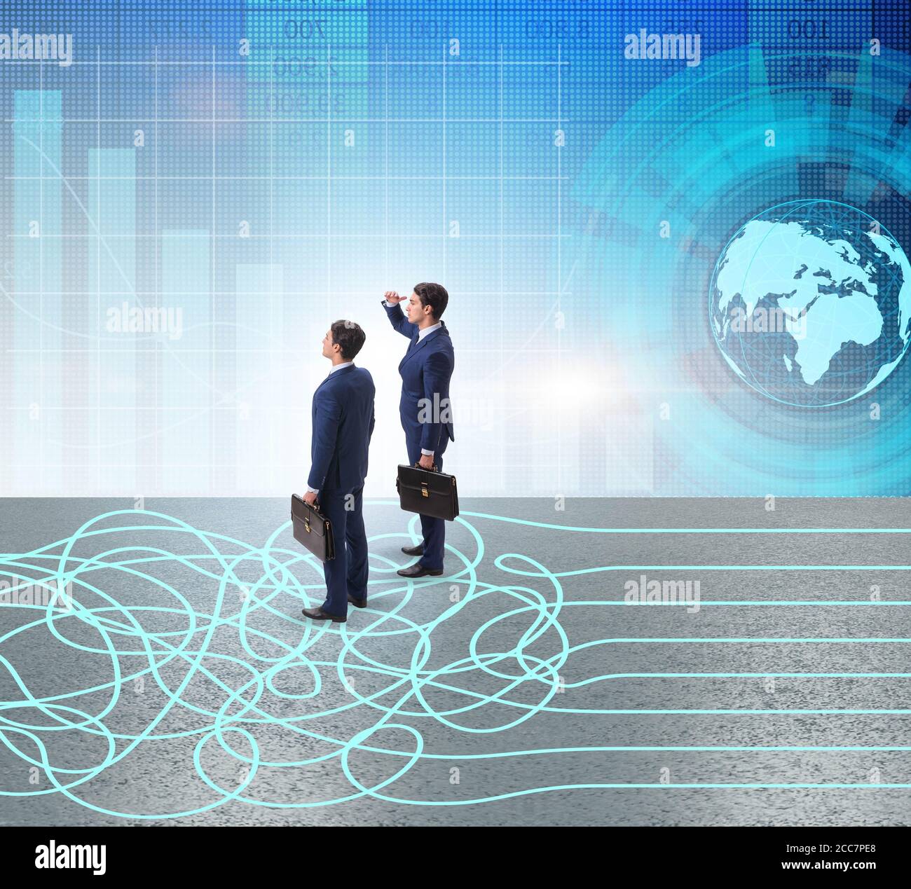 The business concept of uncertainty and confusion Stock Photo - Alamy