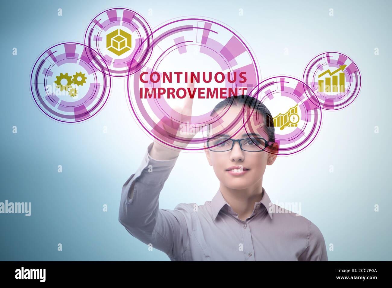 Continuous improvement concept in the business Stock Photo - Alamy