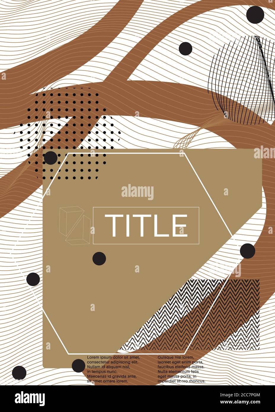 Book cover, poster or banner template design. Vector illustration ...