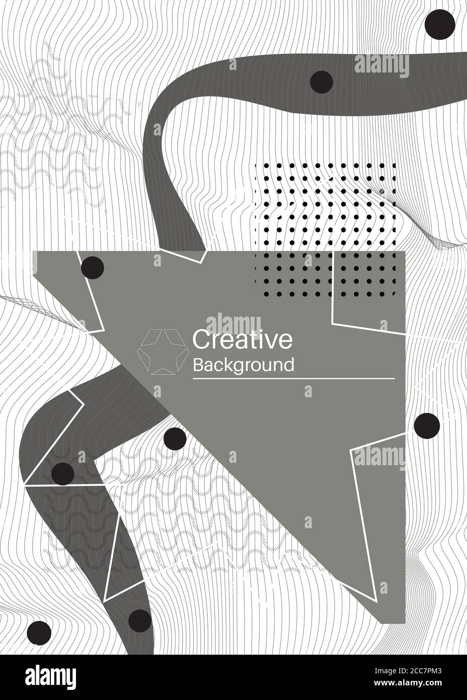 Book cover, poster or banner template design. Vector illustration ...